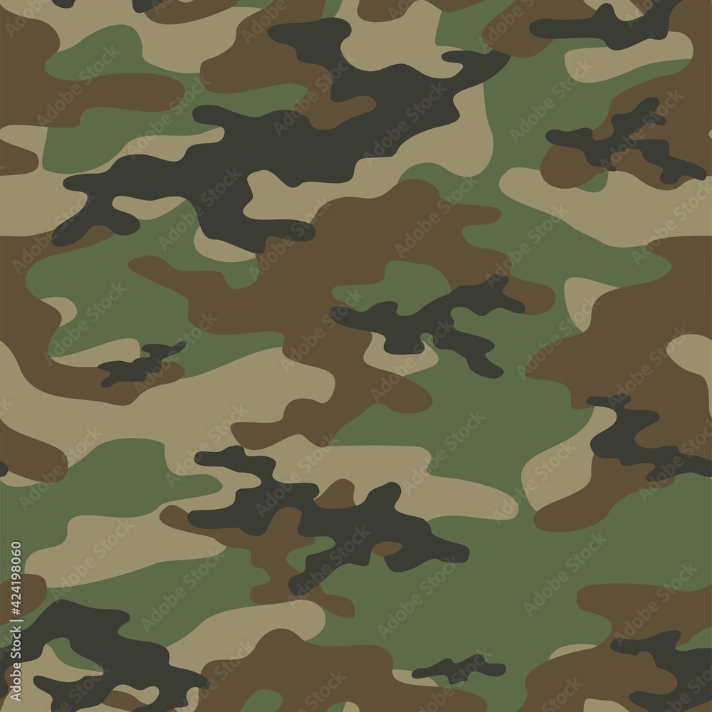 Full seamless abstract military camouflage skin pattern vector for ...