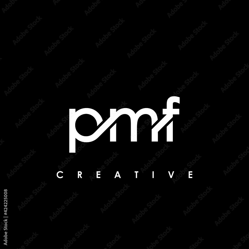 PMF Letter Initial Logo Design Template Vector Illustration Stock ...