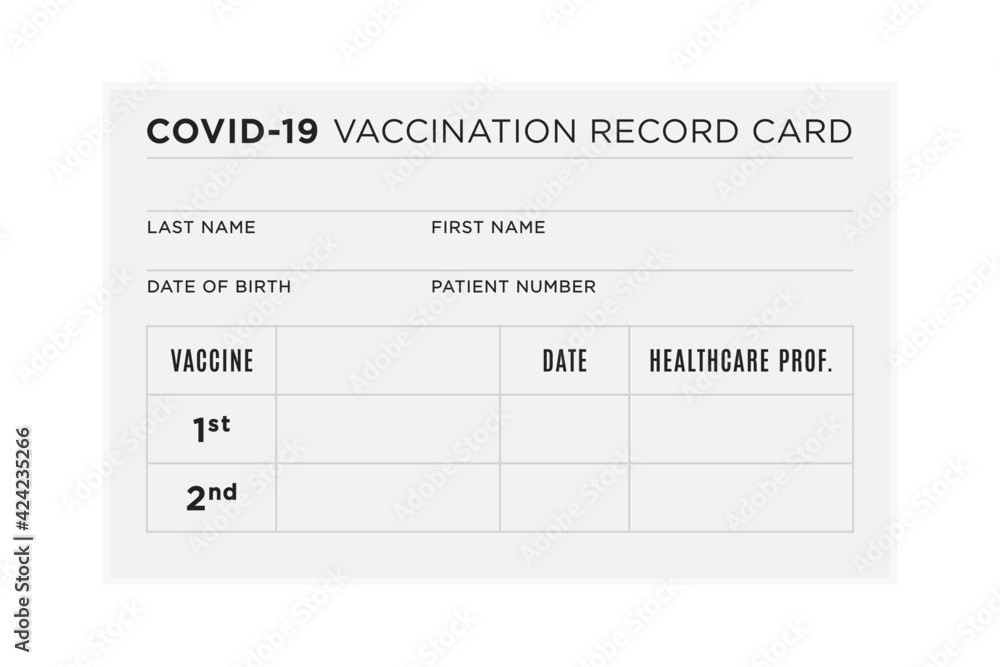 Vaccination Card, Covid-19 Vaccination Card, Shot Record Card, Covid ...