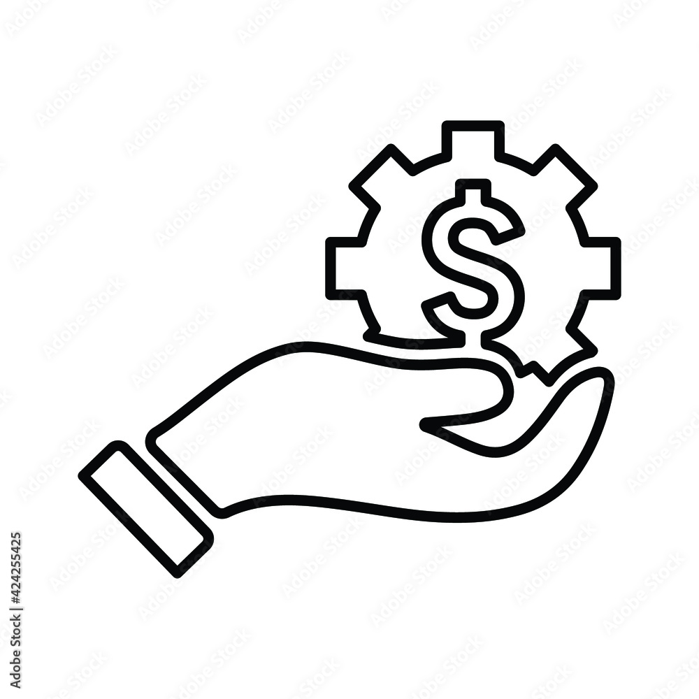 Business tools, financial support outline icon. Stock Vector | Adobe Stock