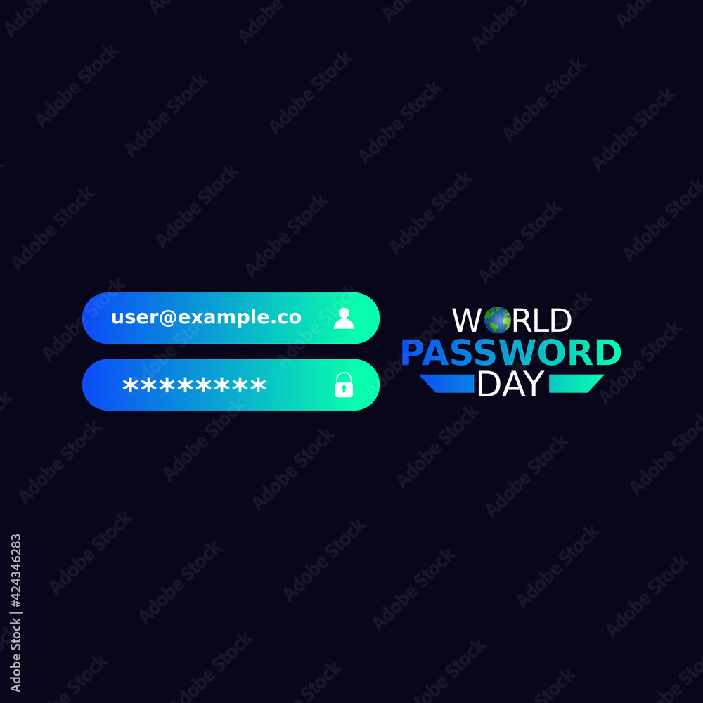 vector graphic of world password day good for world password day ...