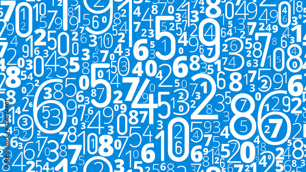 Numbers vector background Stock Vector | Adobe Stock