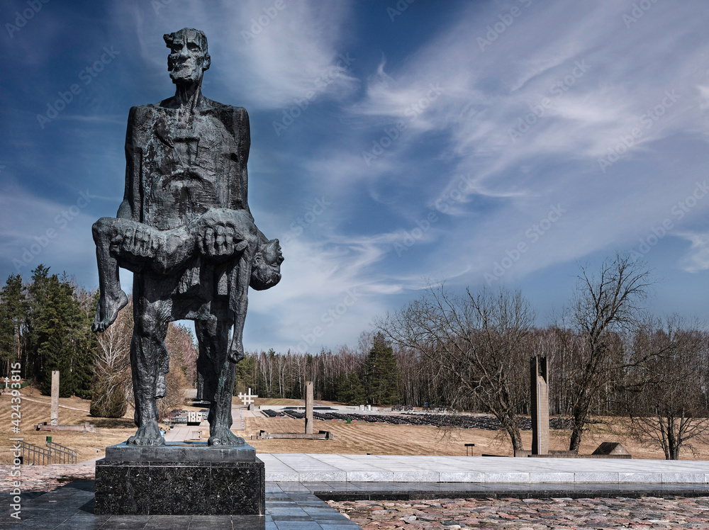 Khatyn, Belarus - March 31 2021: Memorial complex "Khatyn" on ...