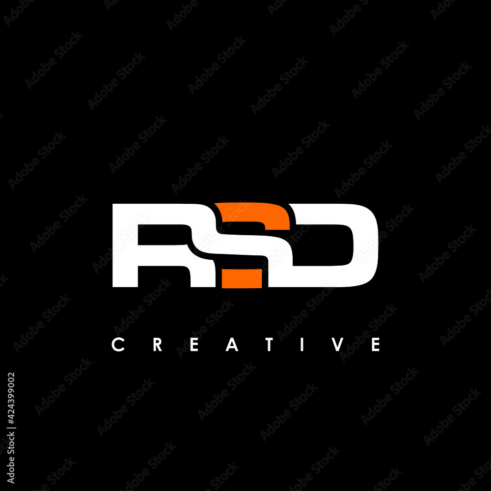 RSD Letter Initial Logo Design Template Vector Illustration Stock ...