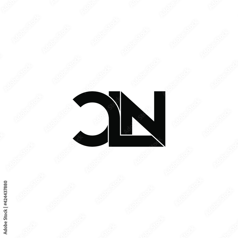 cln letter original monogram logo design Stock Vector | Adobe Stock
