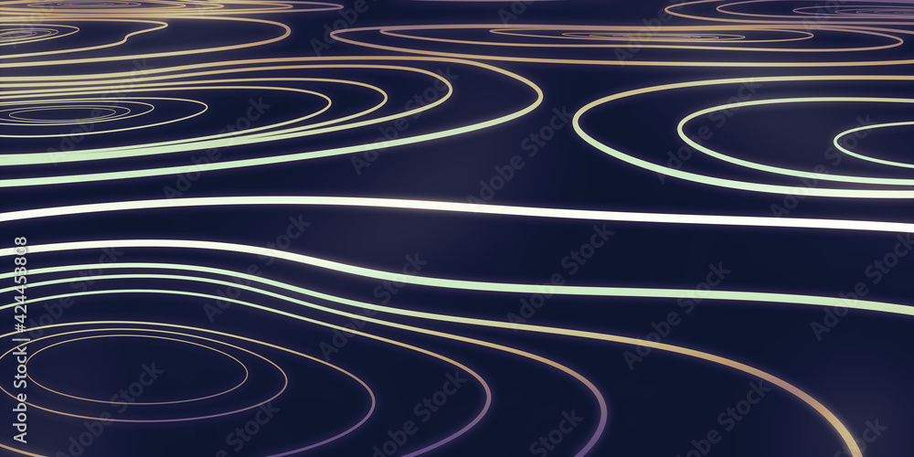 Simple fluid shape curve Abstract repeating texture Topographic map ...