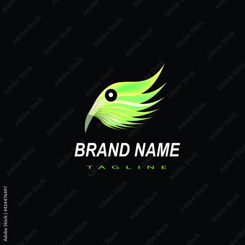 An animal symbol logo design of an bird head memorable The logo is a ...