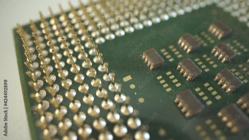 Technology Background CPU Circuit. 3D Visualization AI Processor Power ...