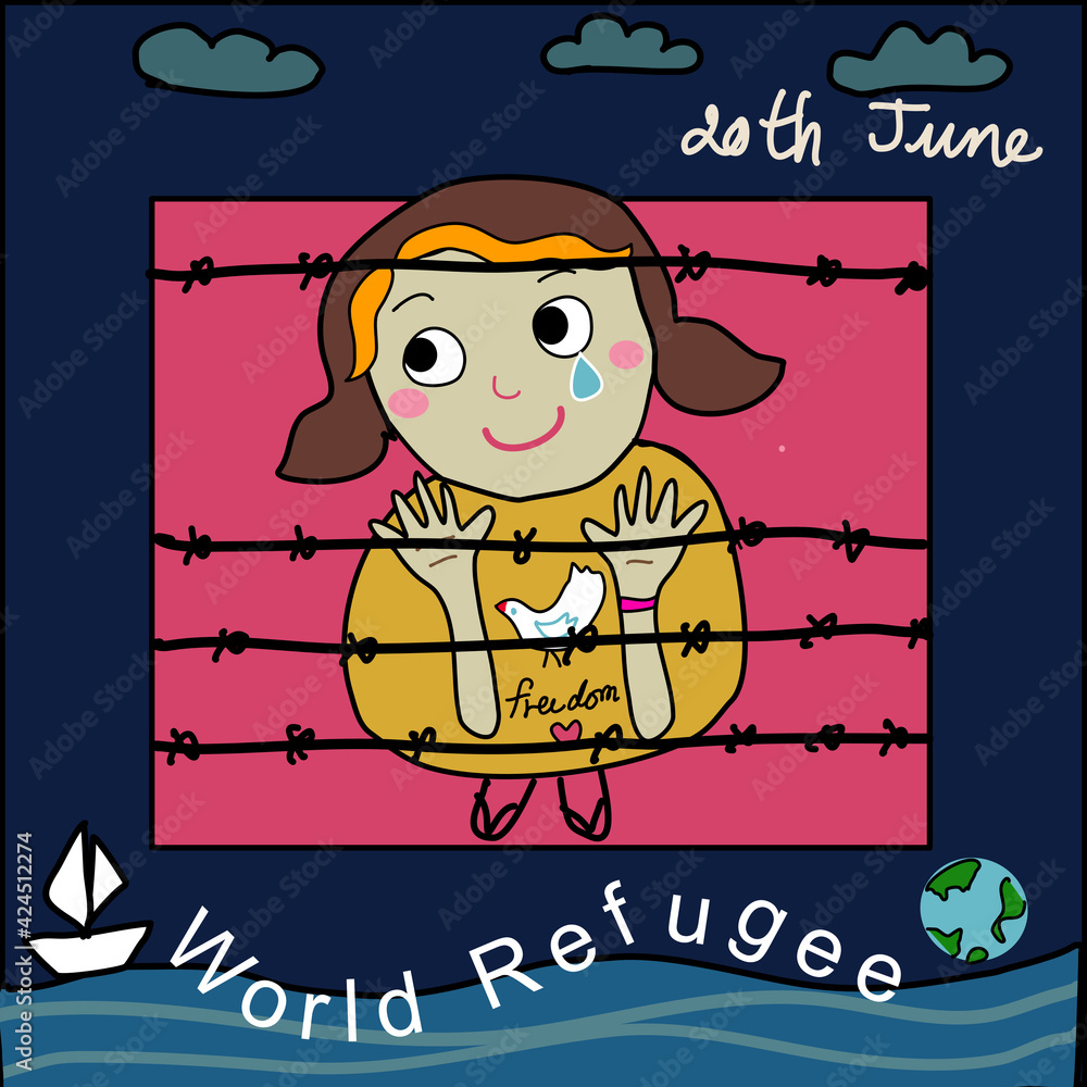 Cartoon Wire Fence