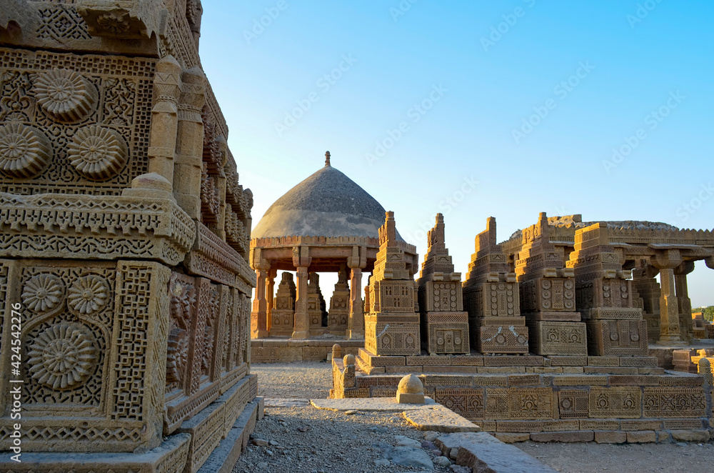 Chaukhandi Tombs. The Chaukhandi tombs form an early Islamic cemetery ...