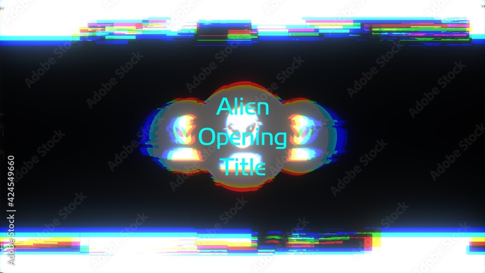 Alien HUD Opening Title Stock Template | Adobe Stock