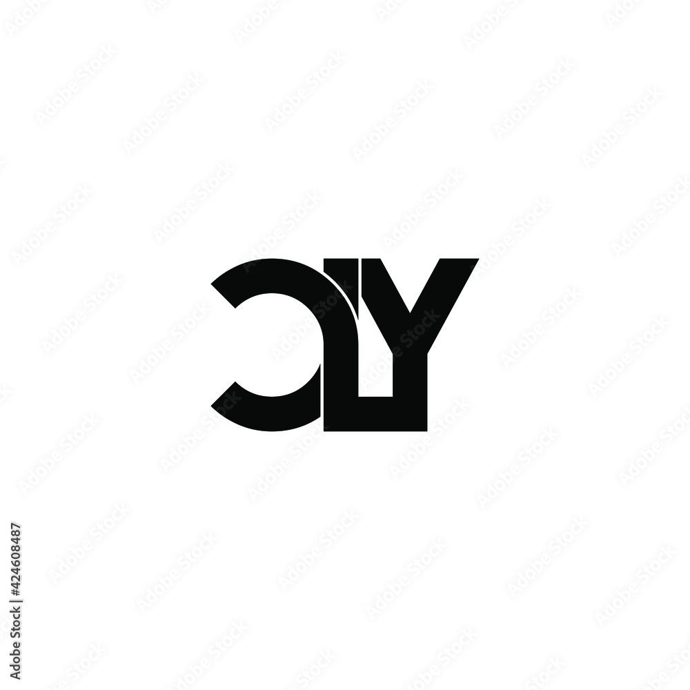 cly letter original monogram logo design Stock Vector | Adobe Stock
