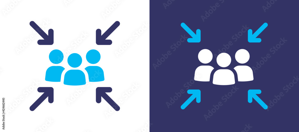 Gathering Point blue signboard for people to meet in a safe place ...
