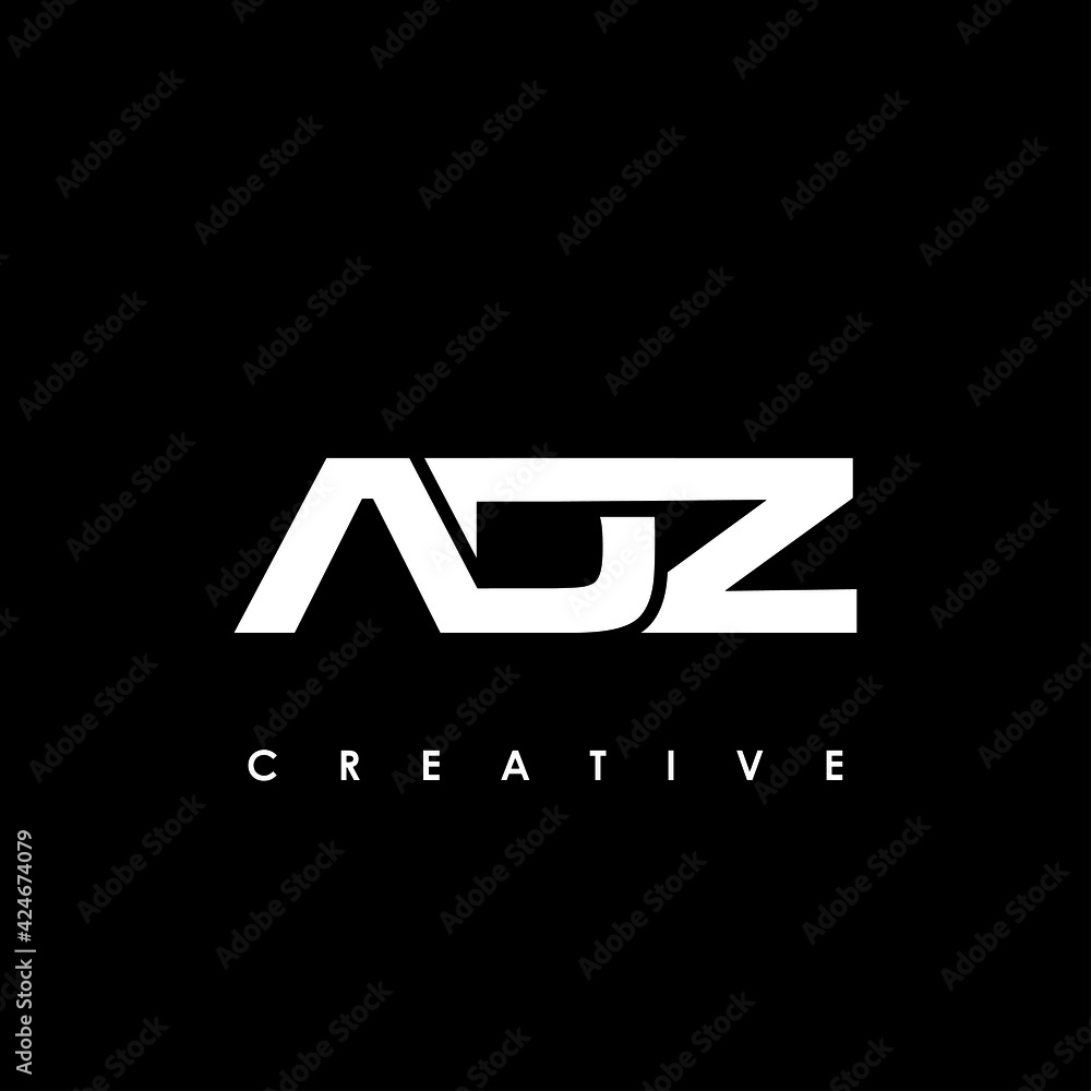 ADZ Letter Initial Logo Design Template Vector Illustration Stock ...
