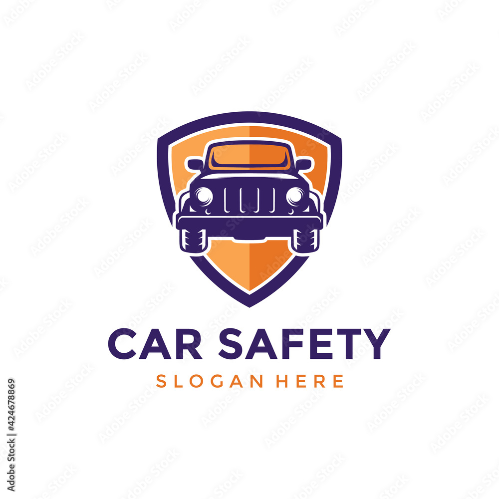 car safety logo design inspiration Stock Vector | Adobe Stock