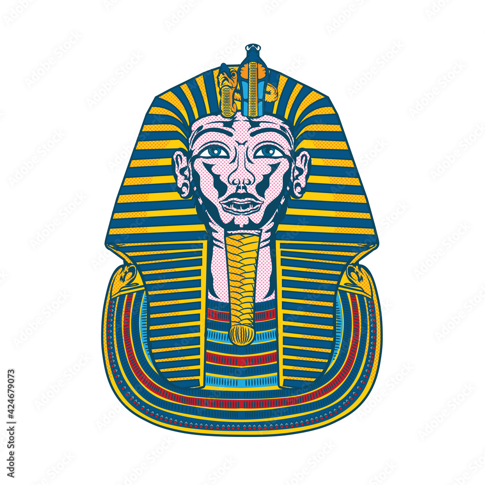 Pharaoh vector illustration, perfect for t shirt design and ancient ...