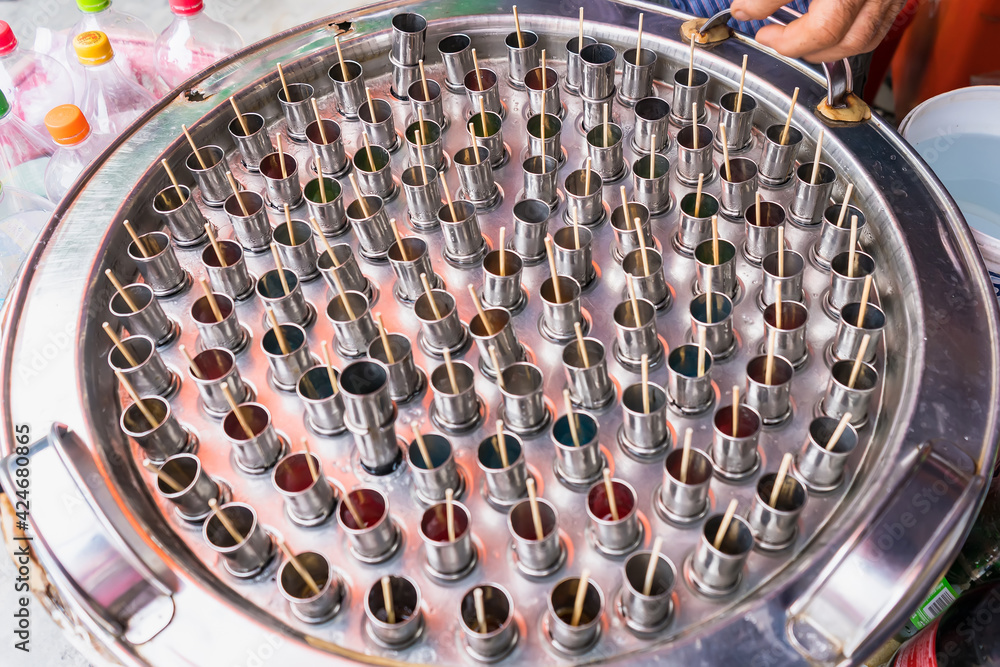 Ancient ice cream with hot weather, ancient ice cream with the old ...