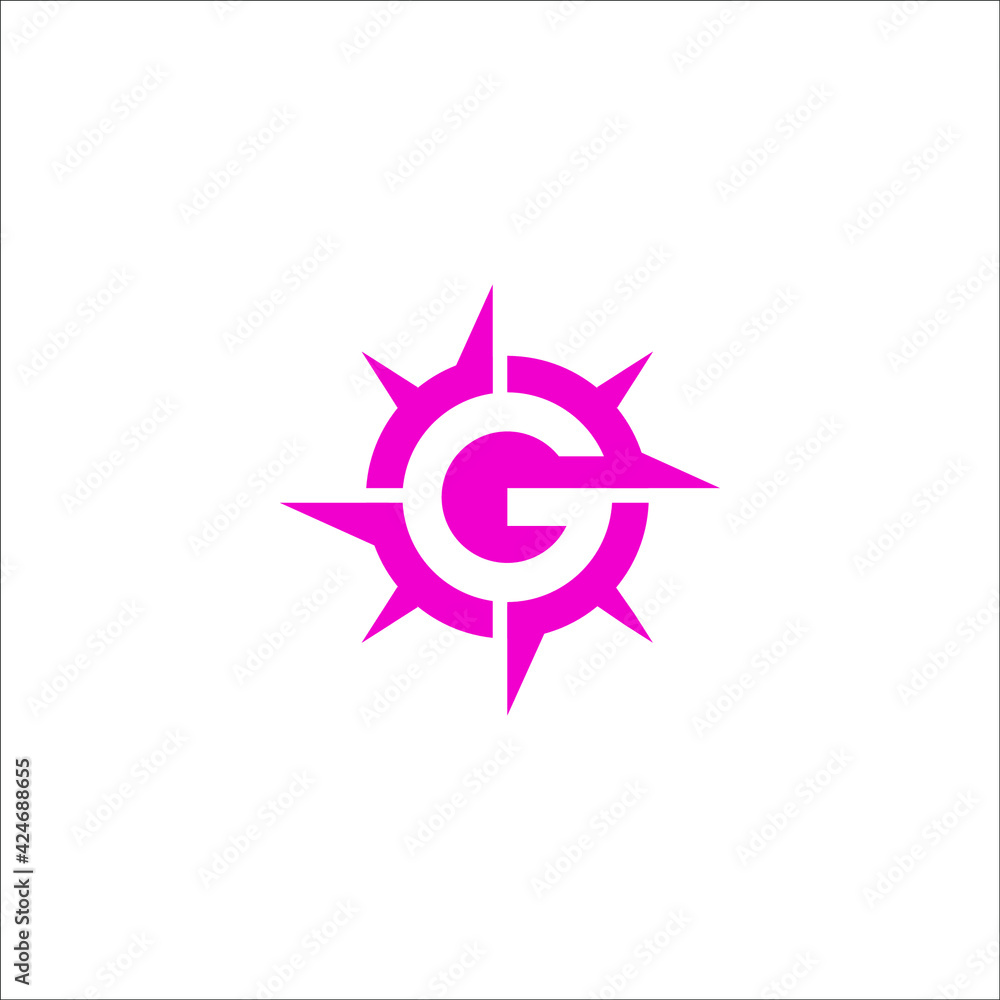 G compass logo design Stock Vector | Adobe Stock