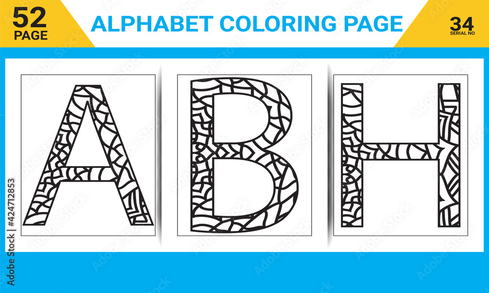 illustration of text alphabet letter recognition. writing worksheet ...