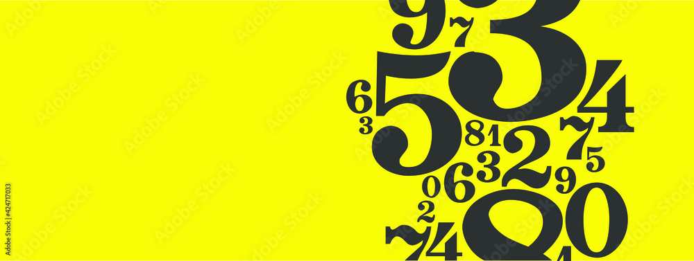 number background Stock Vector | Adobe Stock