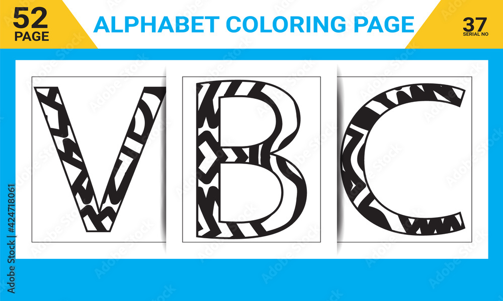 alphabet capital letter writing coloring page for kids pre schoolers ...