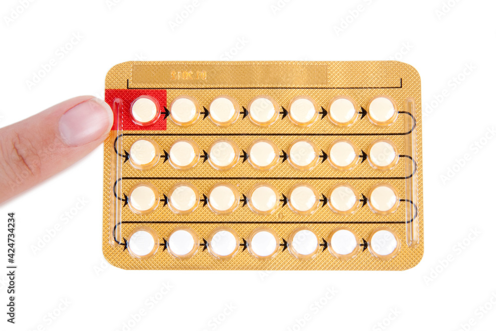 Píldora anticonceptiva. Control de natalidad pastillas Stock Photo ...