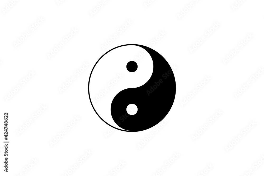 The yin yang symbol, Tai Chi Taoism religion icon, Tao religion concept ...