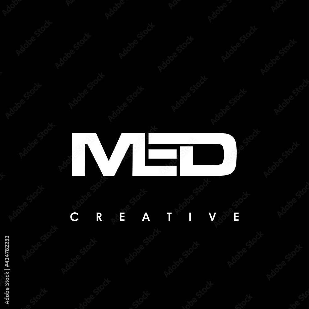MED Letter Initial Logo Design Template Vector Illustration Stock ...