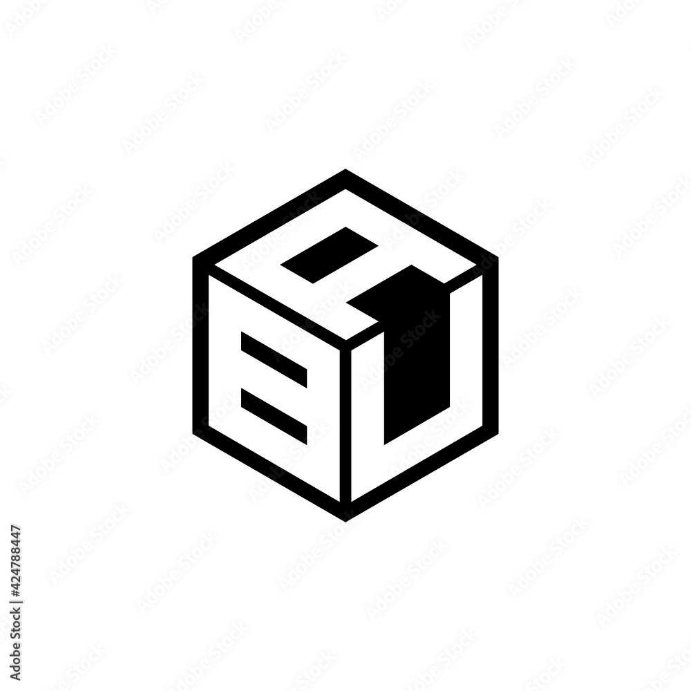 BUA letter logo design with white background in illustrator, vector ...