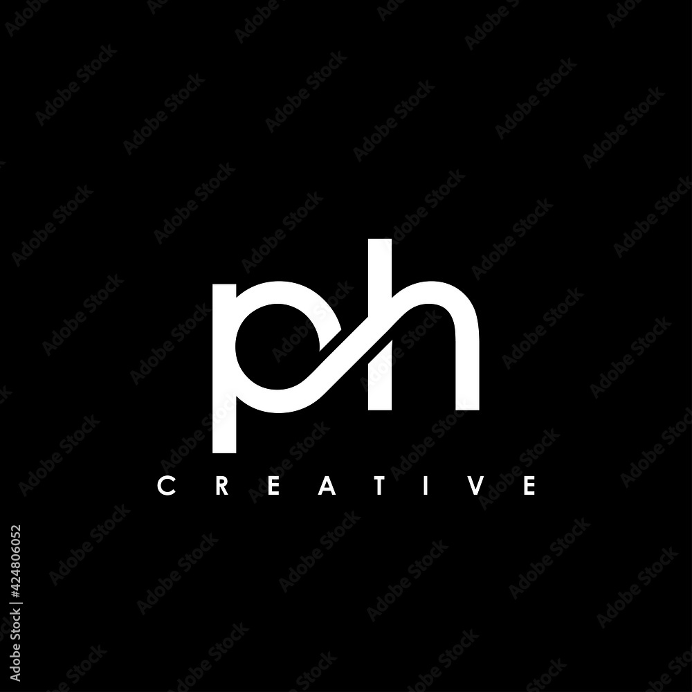 PH Letter Initial Logo Design Template Vector Illustration Stock Vector ...