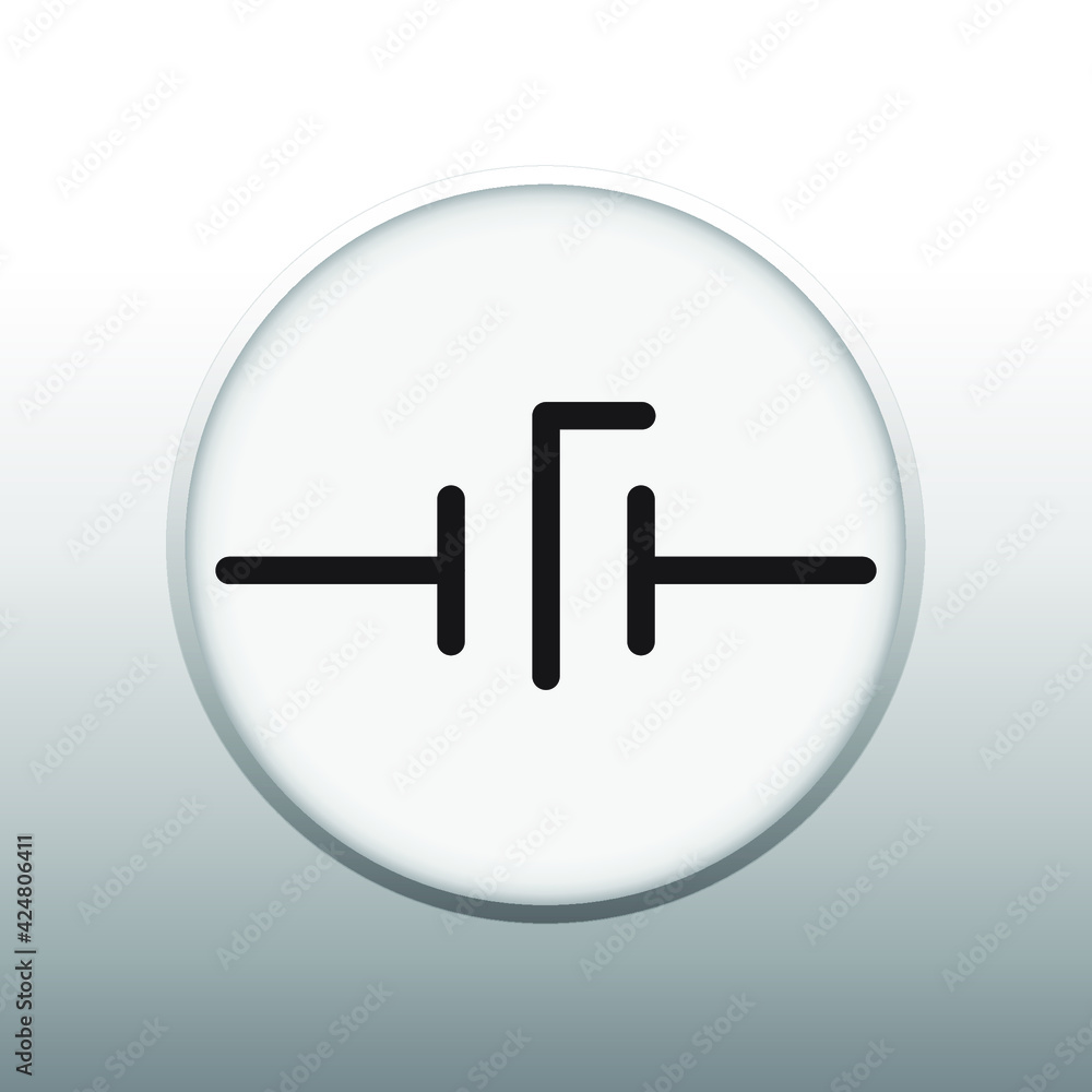 BUTTERFLY VALVE VECTOR SYMBOL OF PUMPING SYSTEM MECHANICAL SYSTEM Stock ...