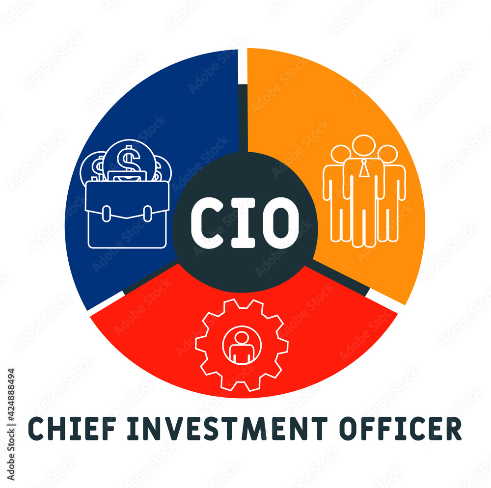 Vecteur Stock CIO - Chief Investment Officer acronym. business concept ...
