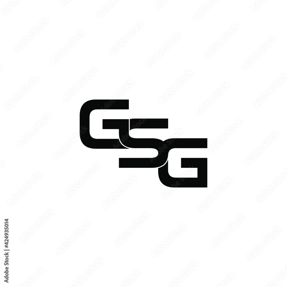 gsg letter original monogram logo design Stock Vector | Adobe Stock