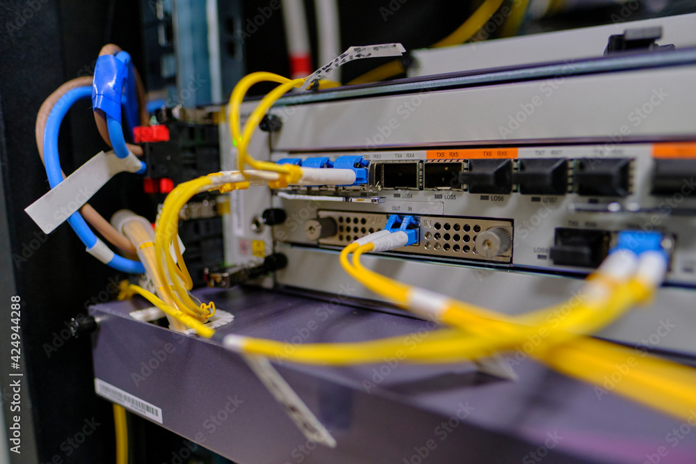 Communication equipment in the operator's premises. Indication of ...