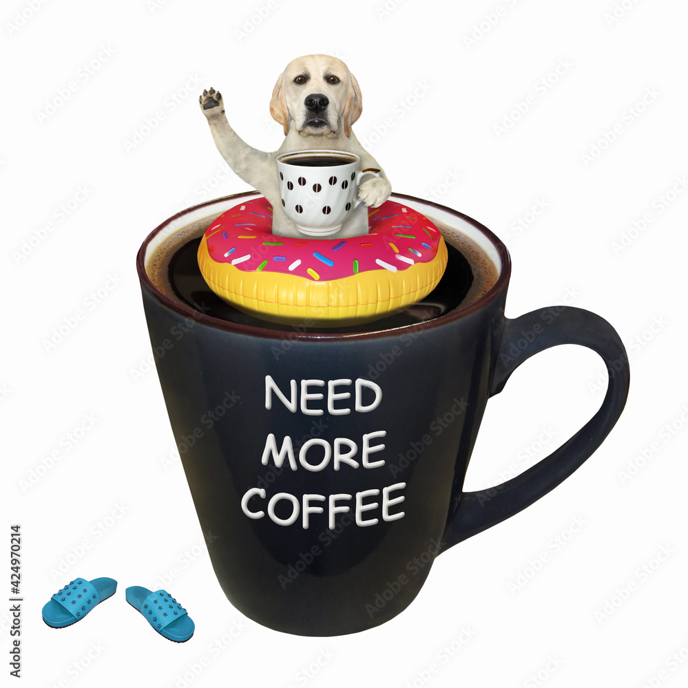 Need Coffee Dog