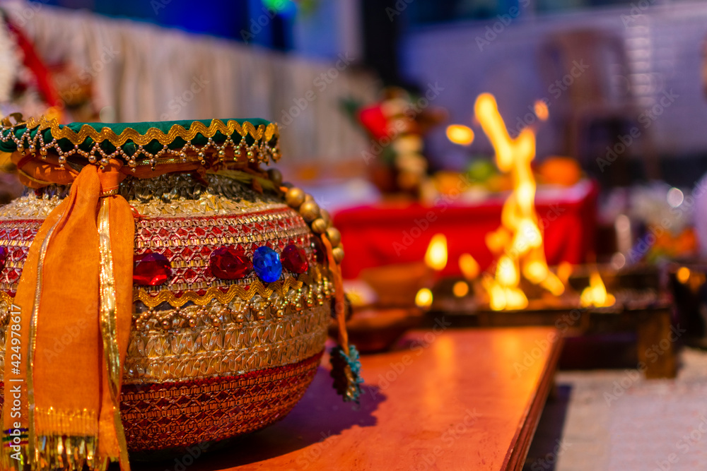 indian wedding ceremony traditional rituals Stock Photo | Adobe Stock