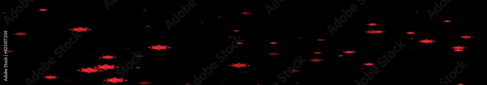 Social Media Icons Flying Particles Of Social Network Icons Flying Up