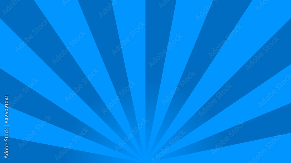 Sun rays background. Blue rays. Vector illustration Stock Vector ...