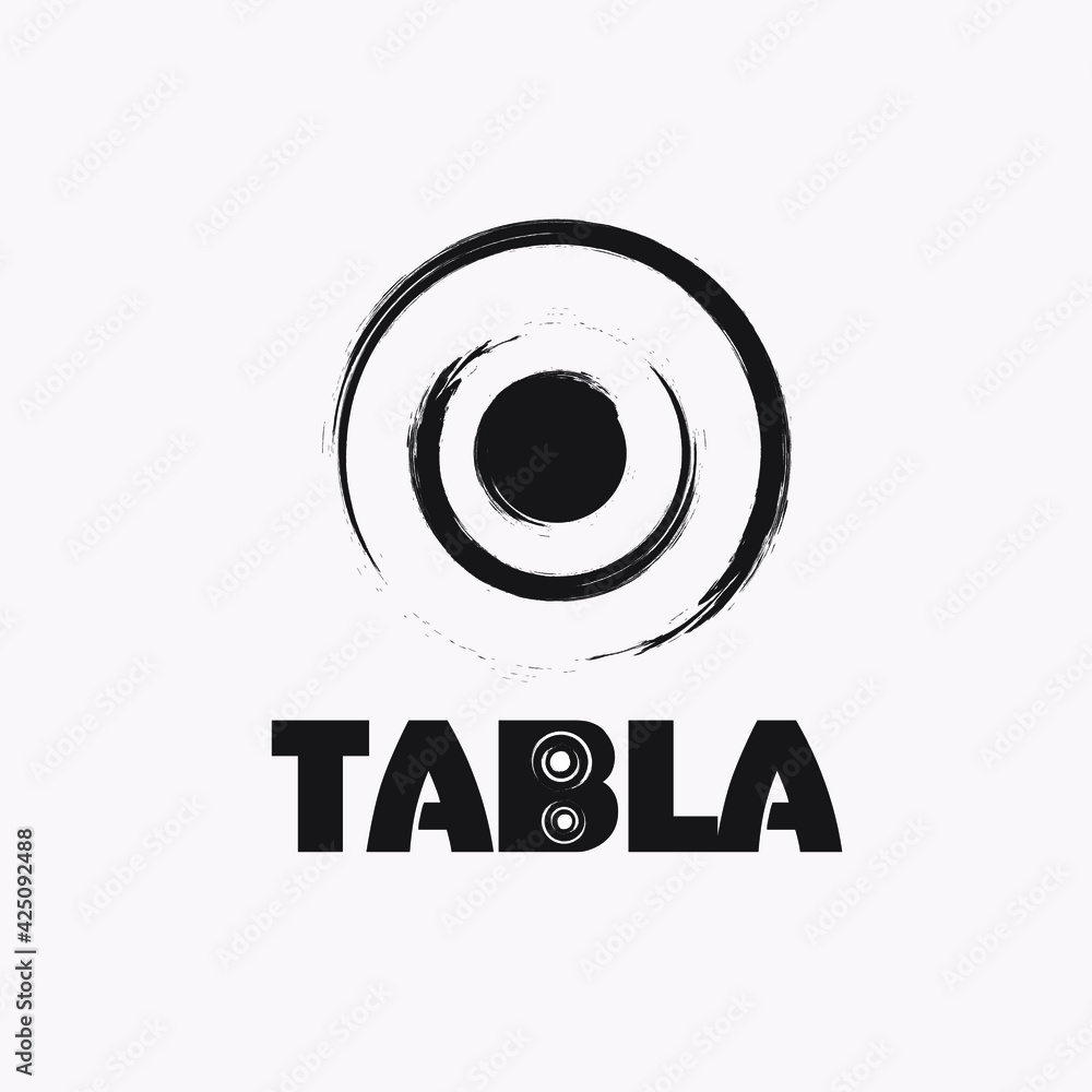 India tabla logo graphic trendy Vector design. Stock Vector | Adobe Stock