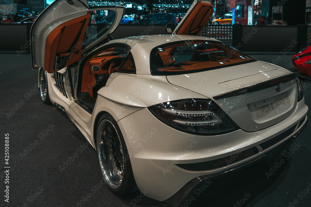 Modified white Mercedes Benz by FAB DESIGN with beautiful brown ...