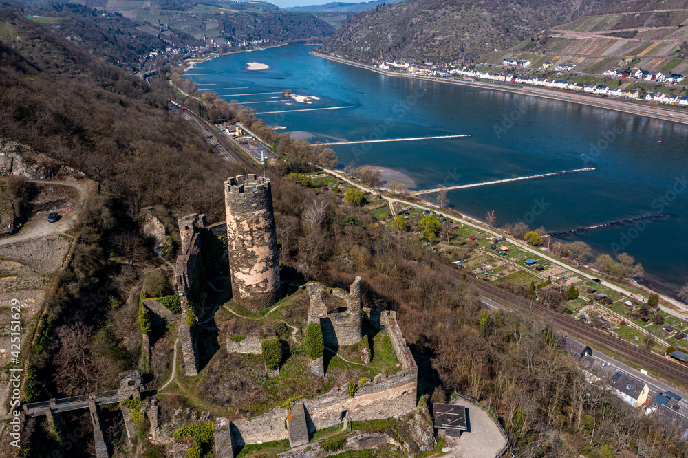 Ruine Burg Fürstenberg Luftbilder | Hochauflösende Drohnenaufnahmen von ...