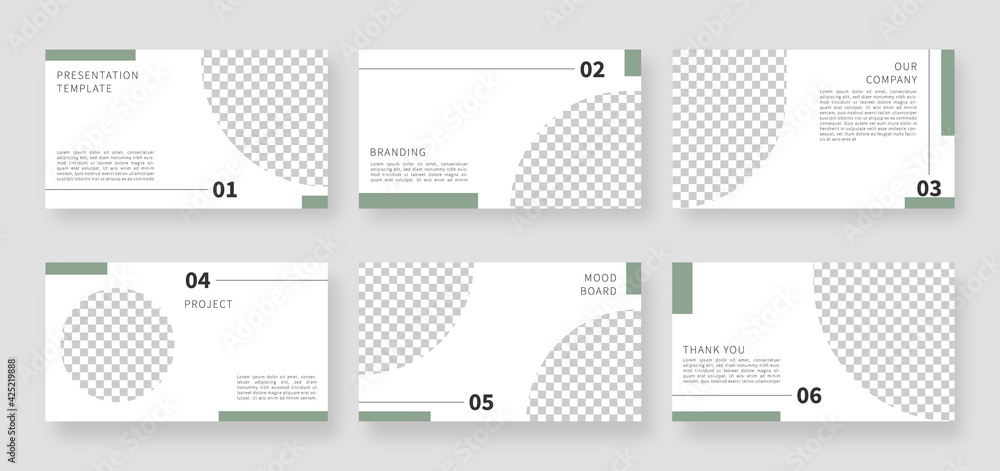 Modern presentation templates. Business presentation template and page ...