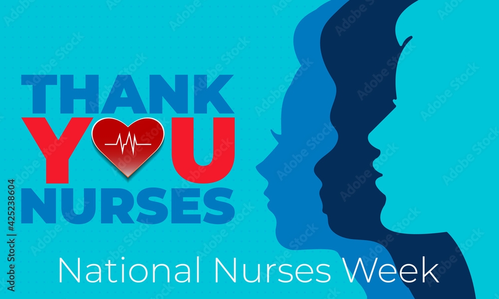 ภาพประกอบสต็อก National Nurses Week begins each year on May 6th and ...
