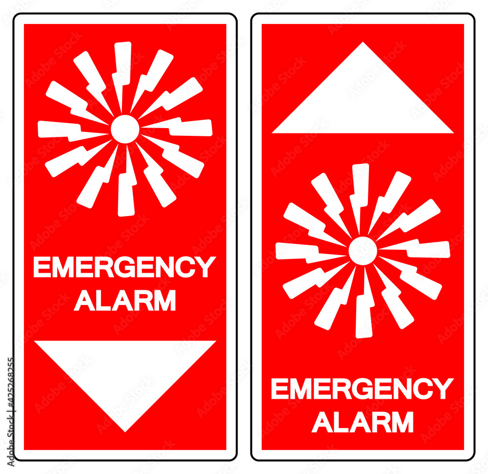 Emergency Alarm Symbol Sign, Vector Illustration, Isolate On White ...