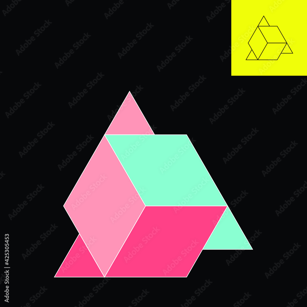 Three Cards Logo in 3D 3d logo depicting three cards to resemble a 3 ...