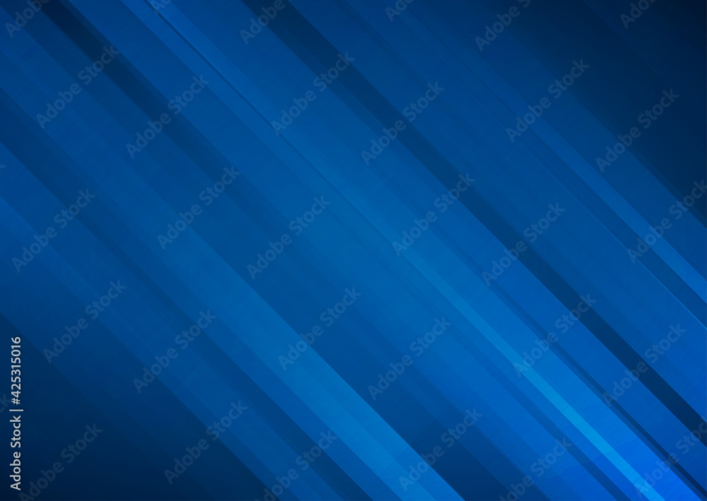 Abstract blue stripes background. Design template for brochures, flyers ...