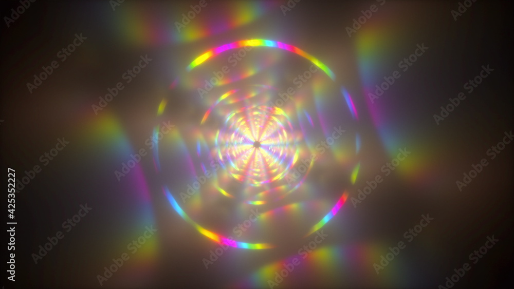 Changing geometric 3d render shapes with optical structure and ...