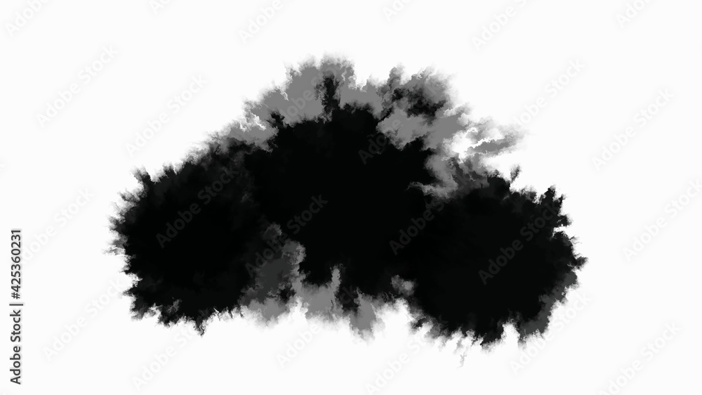 Ink stain slowly spreads over the paper. Stock Illustration | Adobe Stock