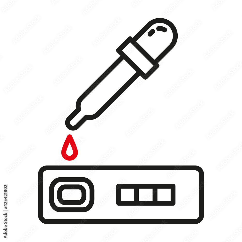Covid-19 rapid test antibody antigen icon Stock Vector | Adobe Stock