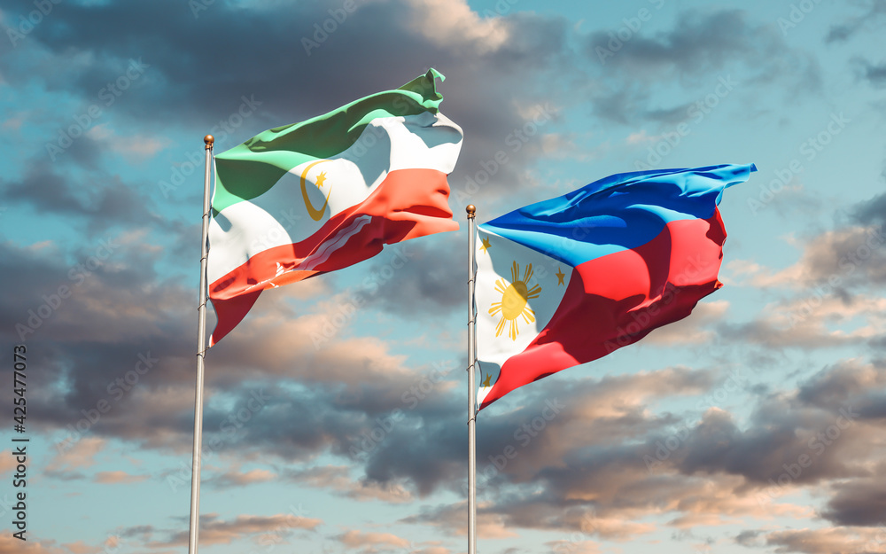 Flags of Bangsamoro and Philippines. Stock Photo | Adobe Stock